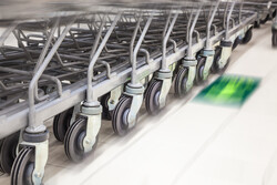 4 Adet EY04ZBPr125F Oynak Frenli Delik Bağlantılı Poliüretan Tekerlek ...